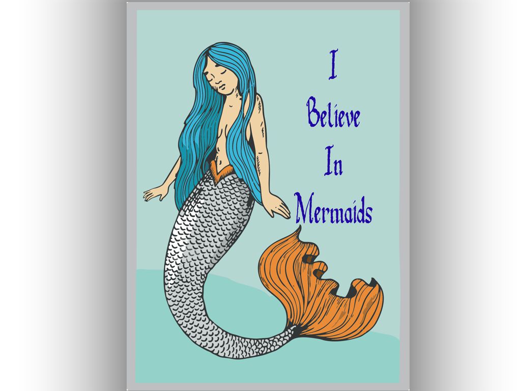 Mermaid Tin Sign – Pirate Girl Smoke Boutique